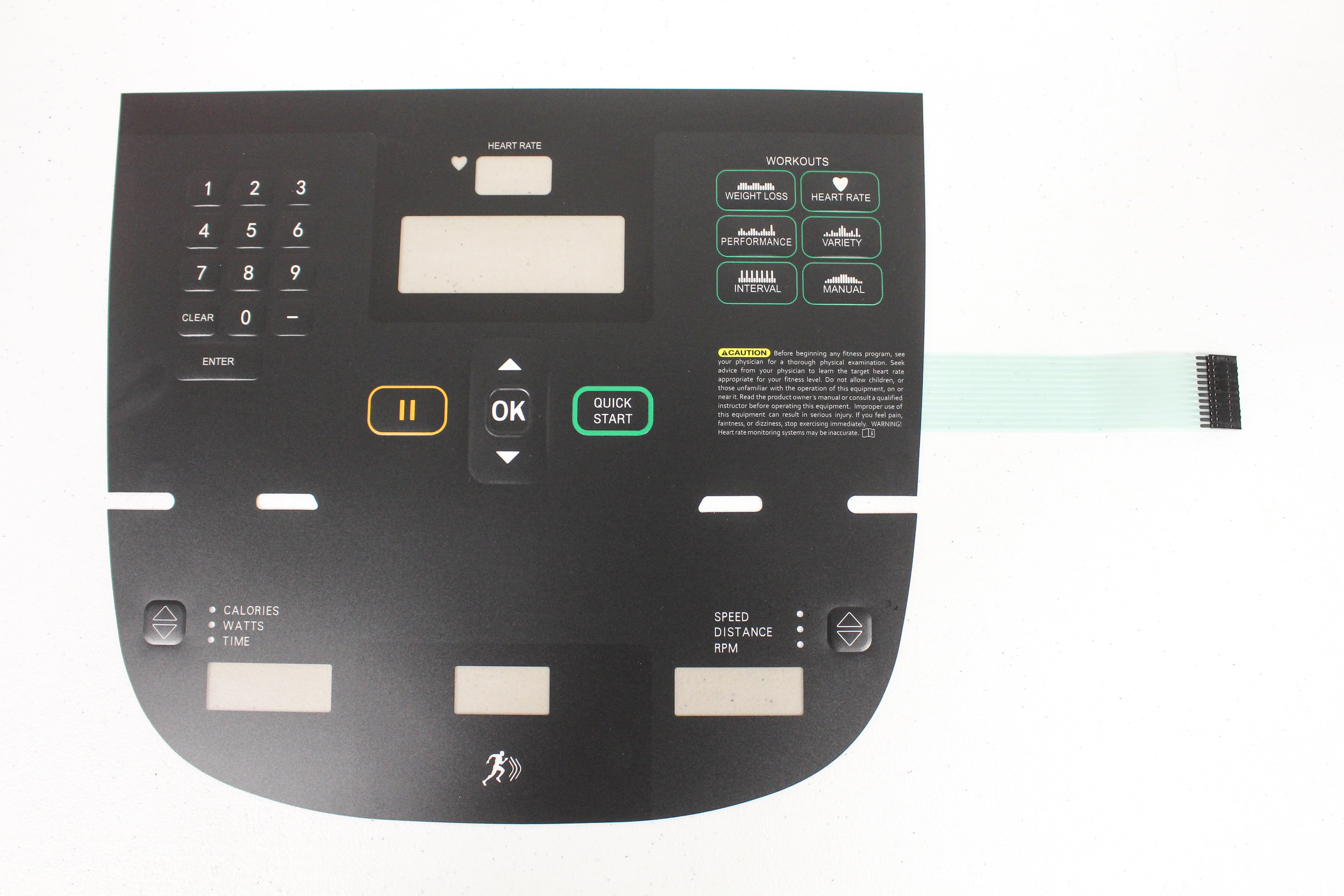 PRECOR P10-815 BIKE OVERLAY KEYPAD