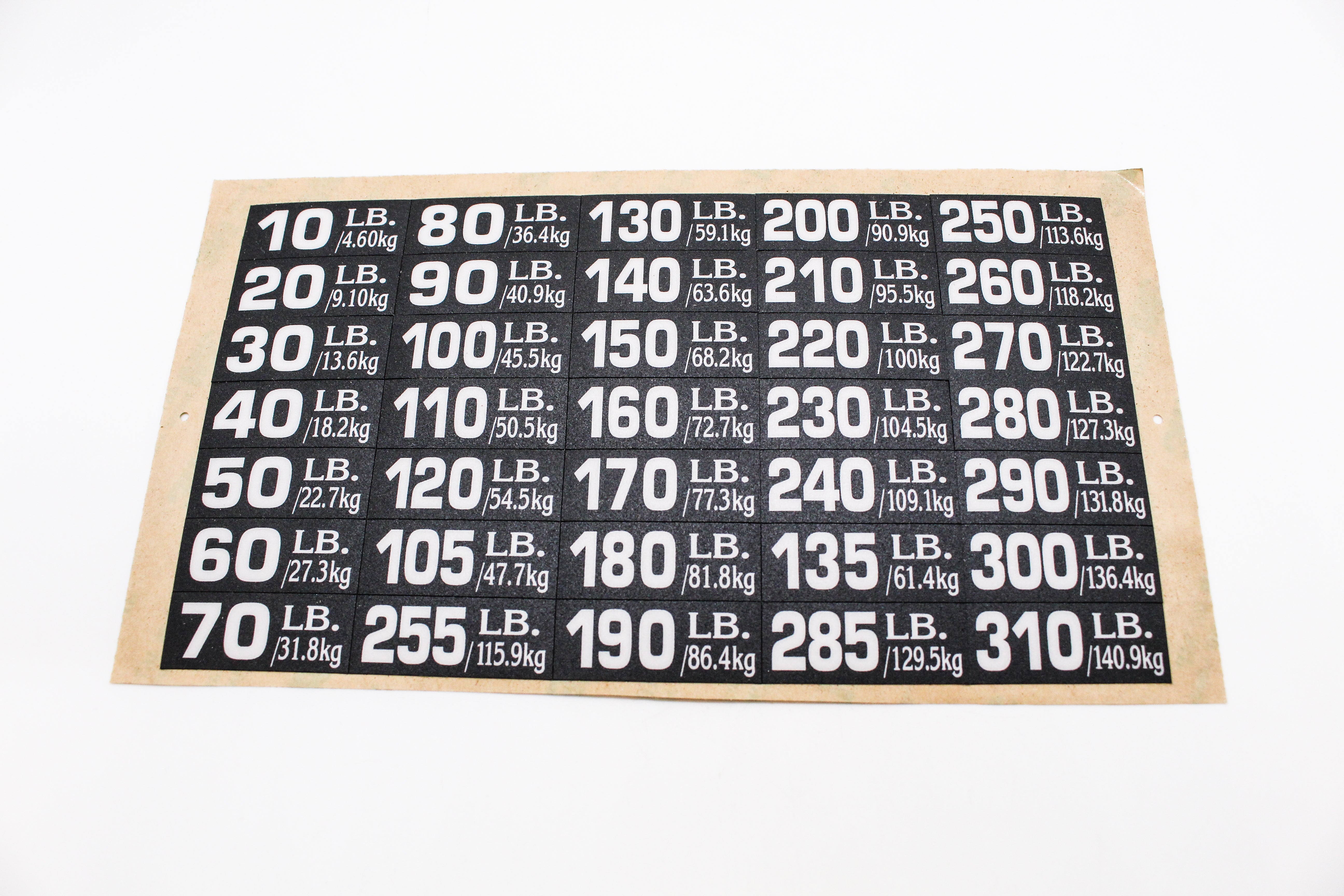 P.C. LAMINATED NUMBER 3M STICKERS