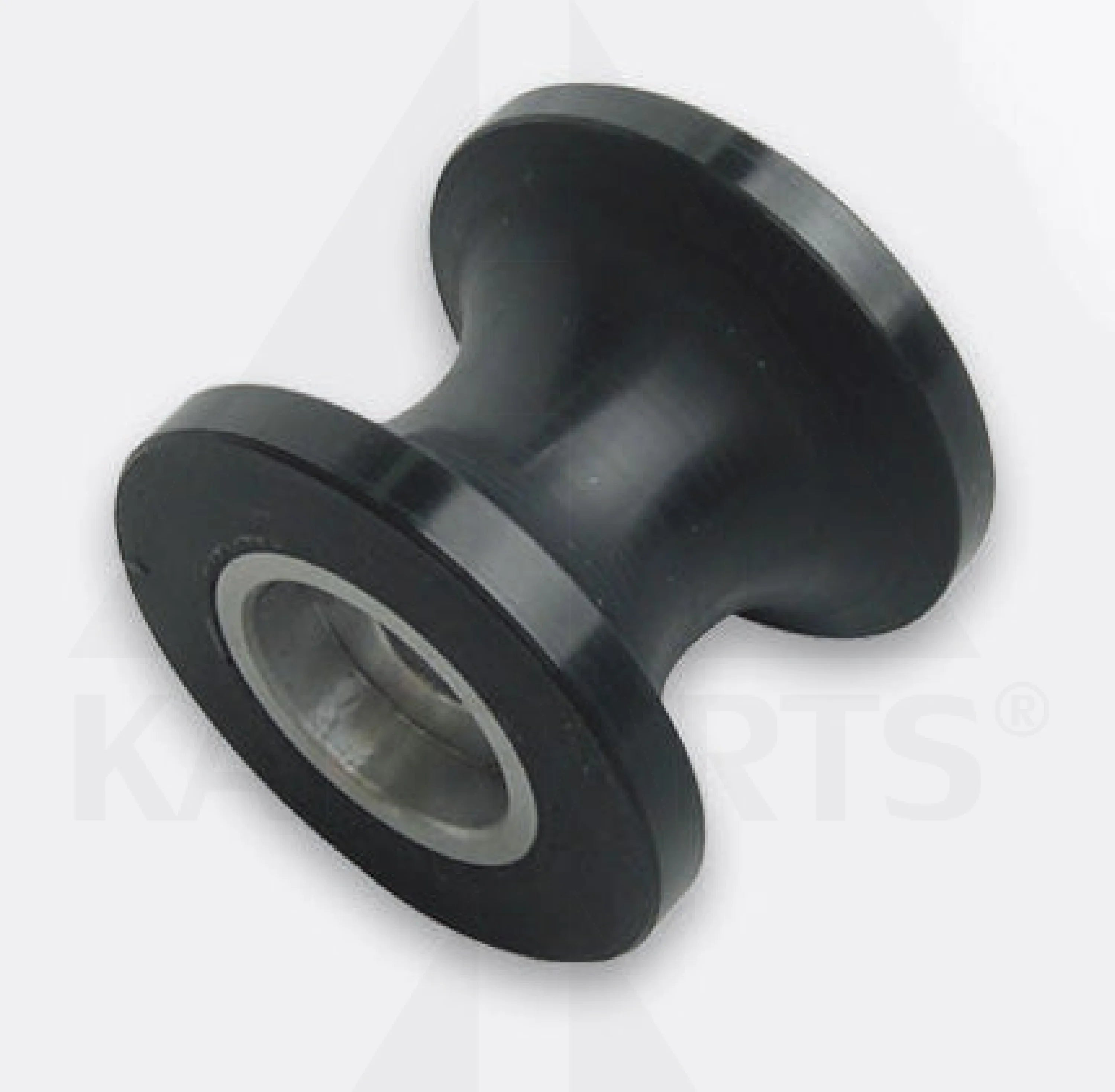 Heavy Duty PU Roller - Metal Hub Molded. 1/2” Bore. 60mm O.D. x 2” H.